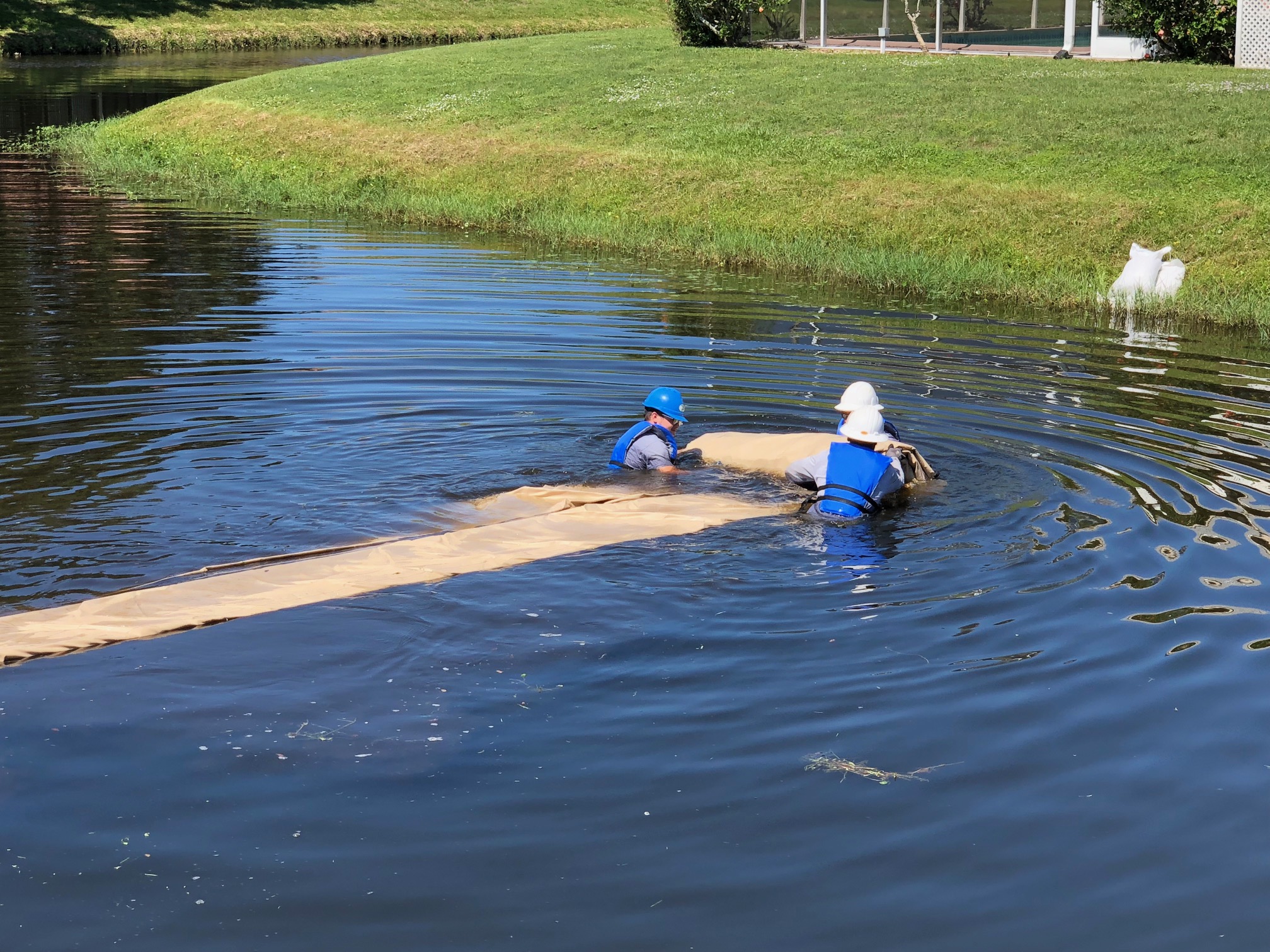 Water Filled Cofferdam Standing Water Installation Procedure - Detroit Tarp