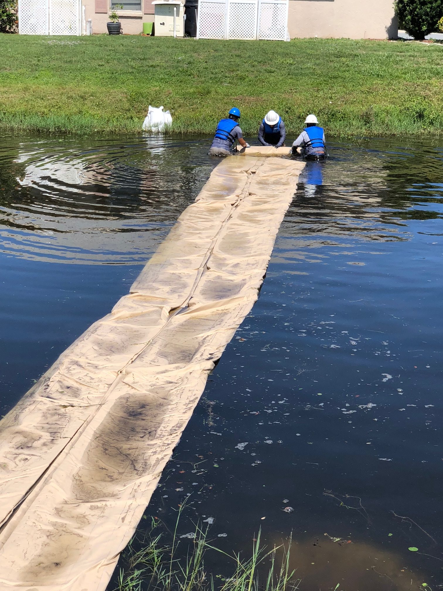 Water Filled Cofferdam Standing Water Installation Procedure - Detroit Tarp