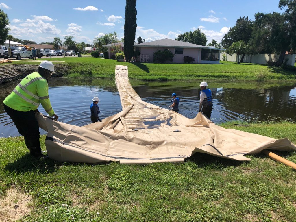 Water Filled Cofferdam Standing Water Installation Procedure - Detroit Tarp